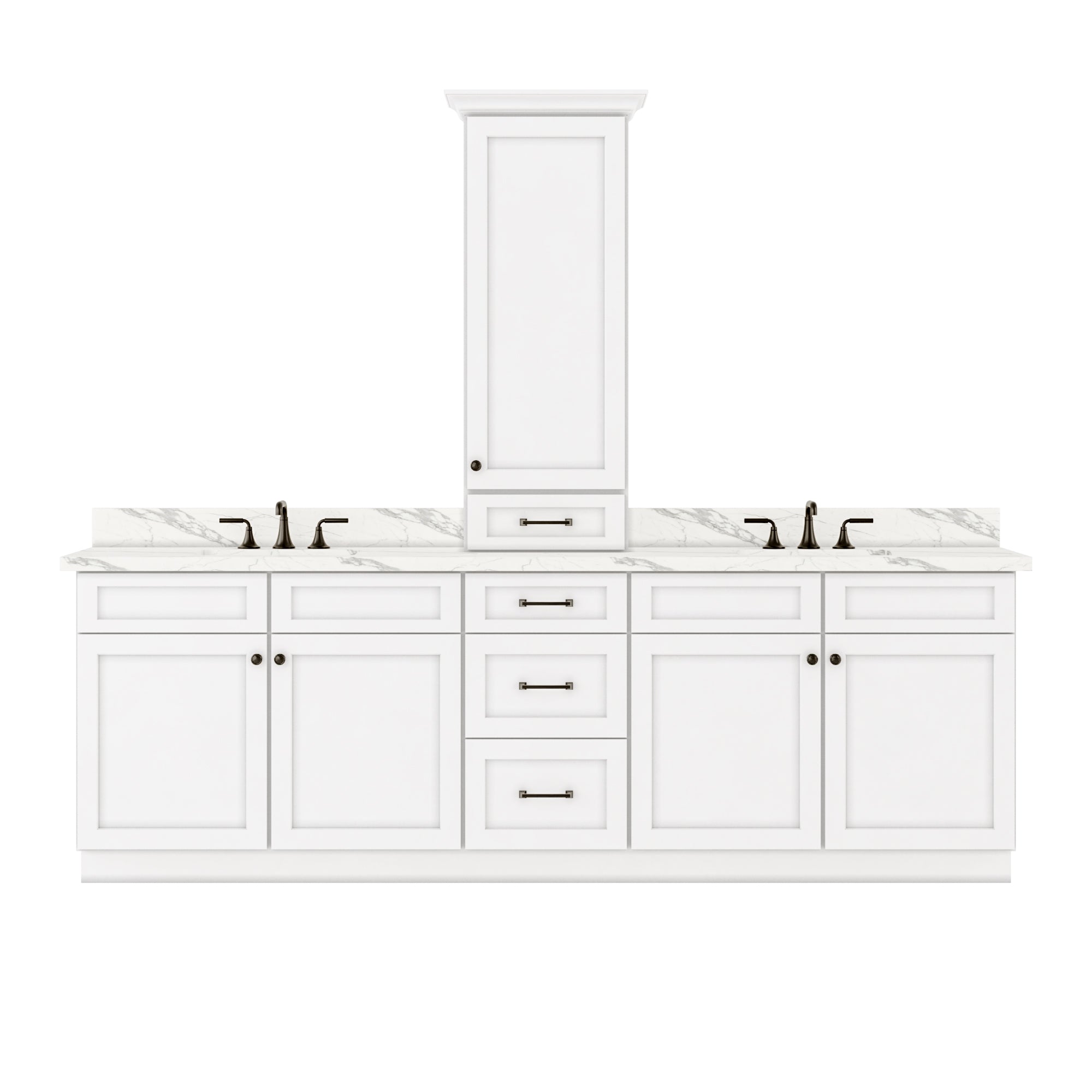 102" Vanity Combination with Filler - Picture Perfect Kitchen Designs ...
