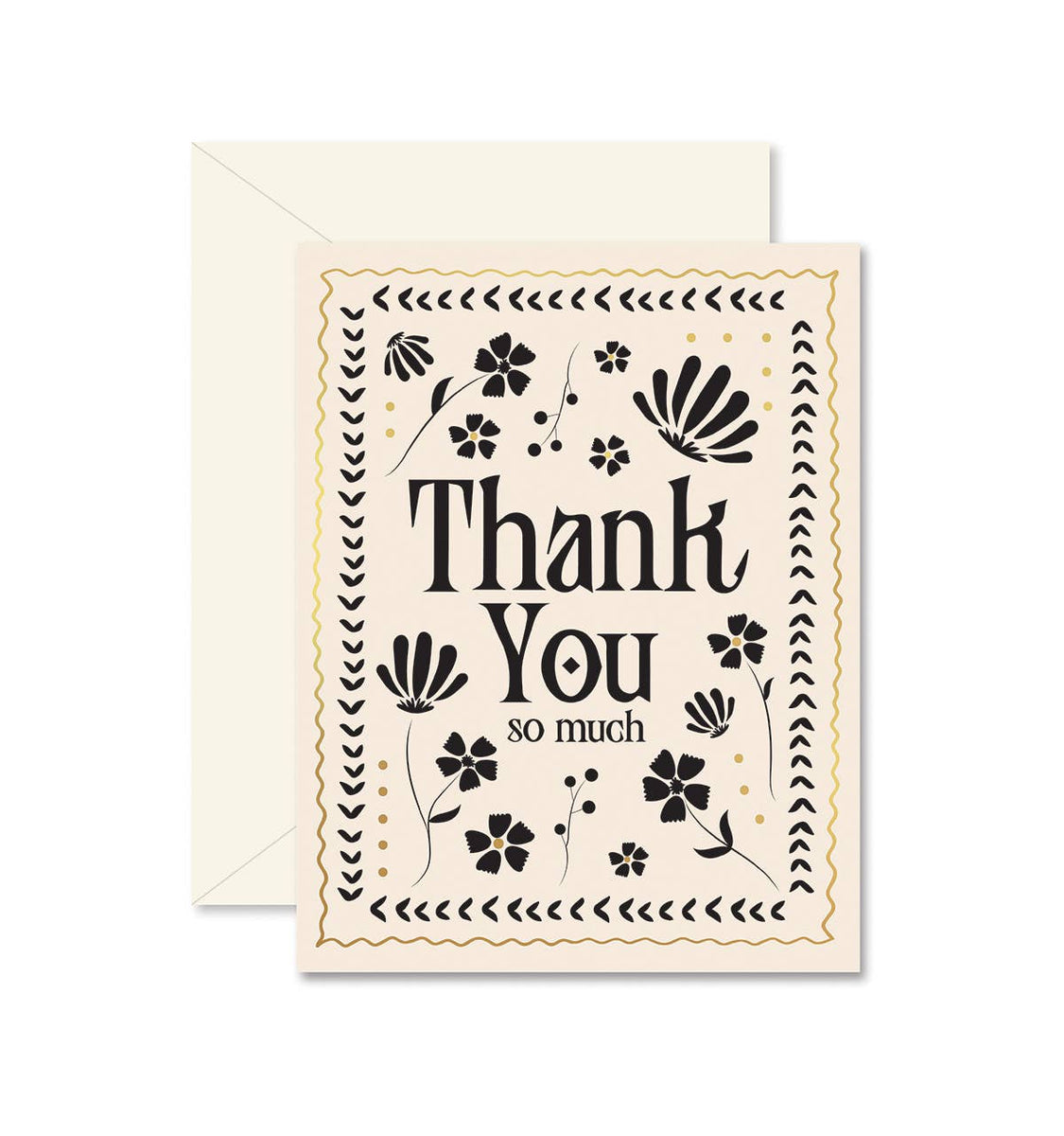 Mosaic Floral Thank You Greeting Card – Picture Perfect Kitchen Home