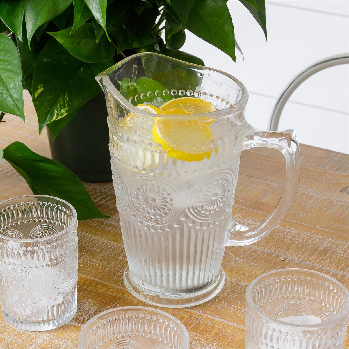 Vintage Inspired Glass Pitcher | Stylish & Functional – Picture Perfect ...