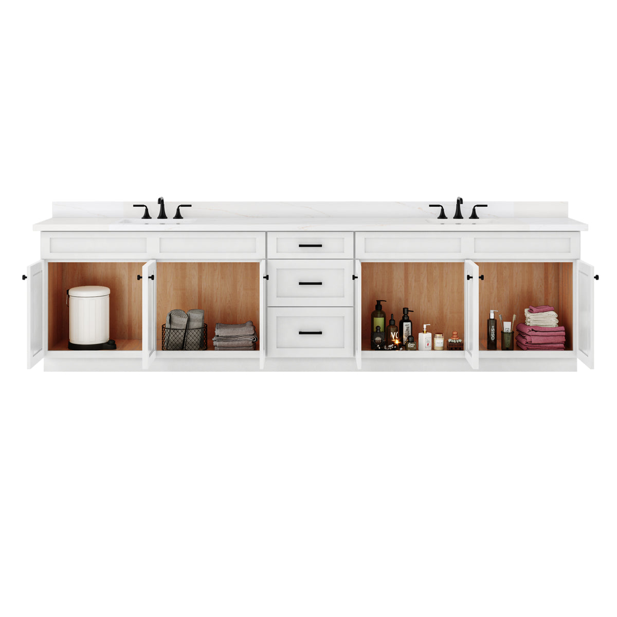 129″ Vanity Combination (129″-132″ W/Filler) – Picture Perfect Kitchen Home