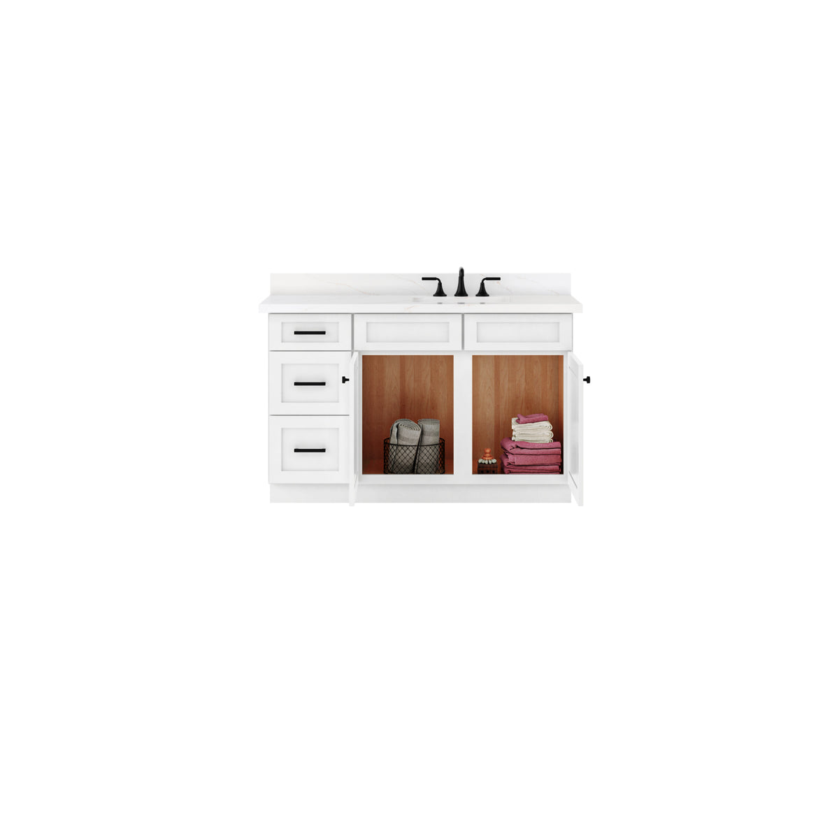 54" Vanity Combination (54-57 w/ Filler) V2 | Picture Perfect Kitchen ...