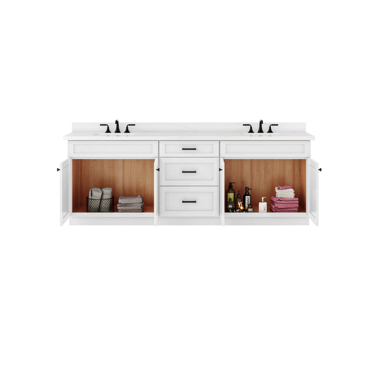 96" Vanity Combination V2 (96-99 w/ Filler) | Picture Perfect Kitchen ...